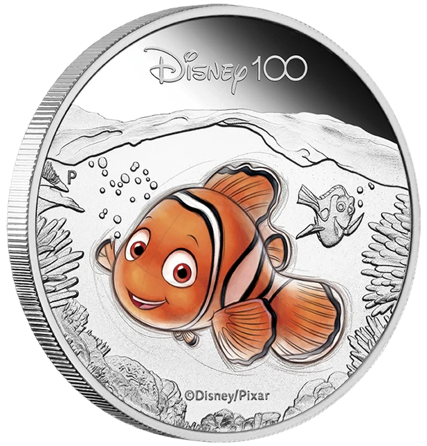 2023 DISNEY 100 - Nemo 1/2oz Silver Proof Coloured Perth Mint ...