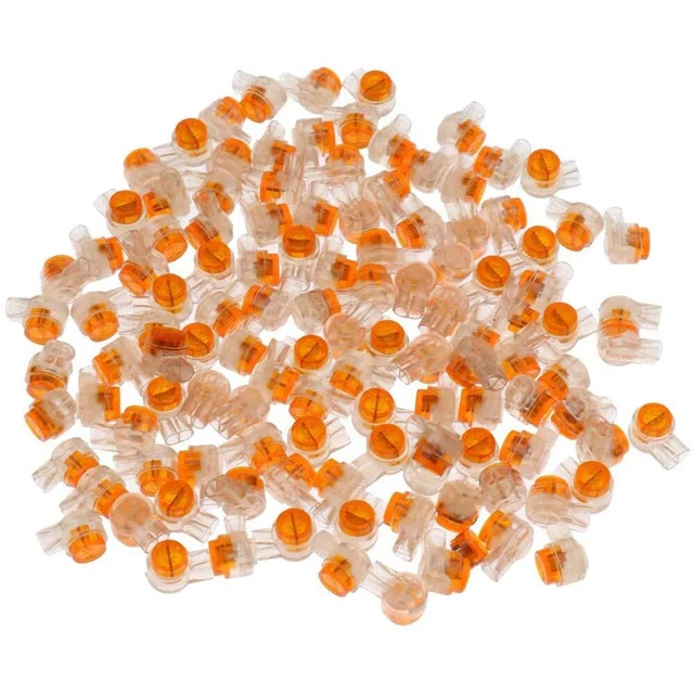 POFET LOT DE 200 connecteurs à sertir en gel à 2 ports pour câble ...