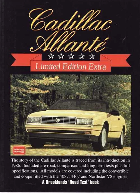 CADILLAC ALLANTE LIMITED Edition Extra Road Tests $47.00 - PicClick AU
