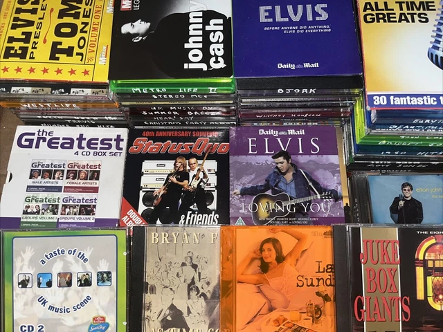 MUSIC CD JOB lot Elvis, Tom Jones, Country, Rock, Dance, Jazz Wholesale ...