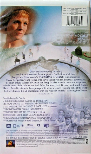 SOUND OF MUSIC, The (Vintage, VHS, 2000, VG, Rodgers & Hammerstein ...