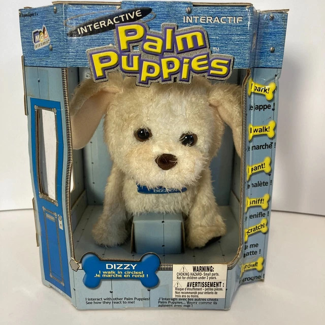 VINTAGE HTF PALM Puppies Dizzy MGA Interactive Puppy Dog Toy Pet 2001 ...