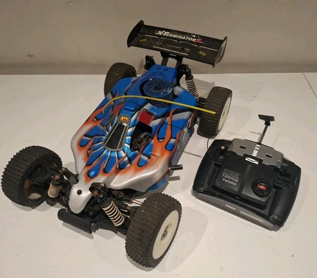 XTM XT2 X-TERMINATOR 1/8 4WD Nitro Rc Car/Buggy Spares Or Repairs ...