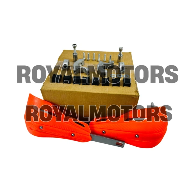 ROYAL ENFIELD HIMALAYAN & Scram 411 "HAND GUARD KIT" (ORANGE) - Express ...