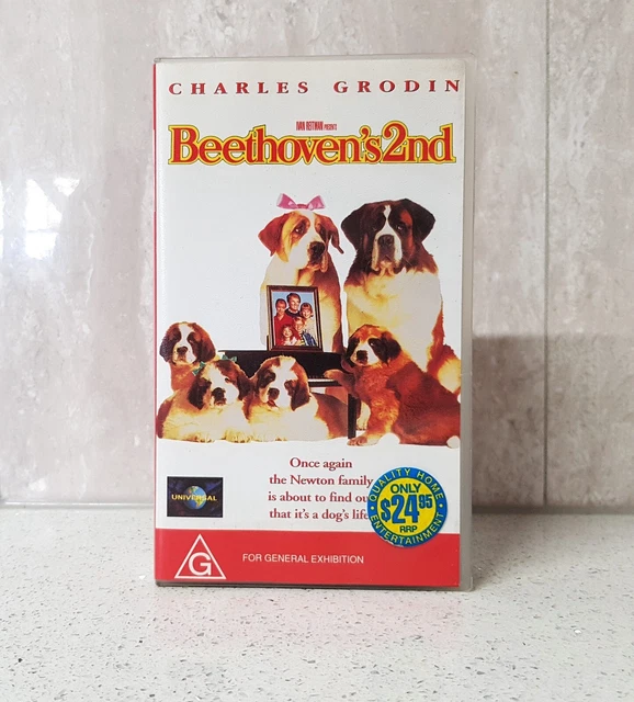 CHARLES GRODIN BEETHOVEN'S 2nd PAL VHS VIDEO MOVIE 1993 CLASSIC FAMILY ...