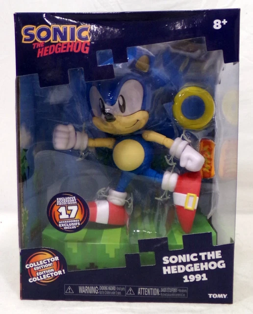 TOMY SONIC THE Hedgehog Coleccionista Edición 1991 Clásico Sonic 5 ...