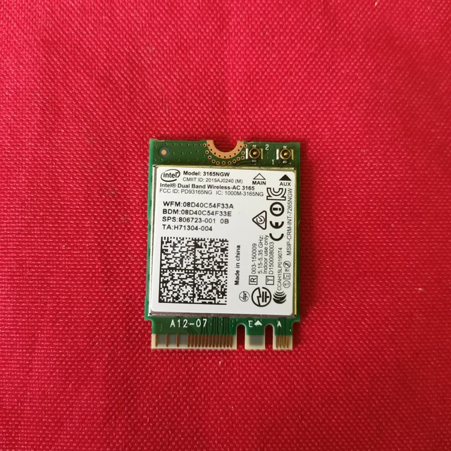 MSI GE62 MODEL MS-16J5 MS-16J4 3165NGW Wi-Fi Card Mint £20.11 - PicClick UK