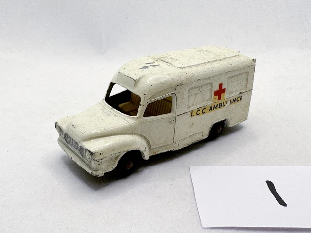 VINTAGE MATCHBOX LESNEY # 14C Lomas Ambulance Diecast Toy Truck Car Bpw ...