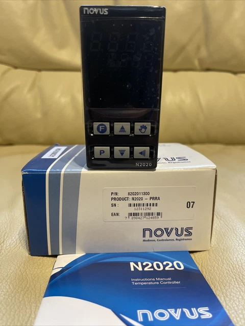 NOVUS AUTOMATION N2020 PRRA 1/8DIN 96x48mm Temperature Controller PN ...