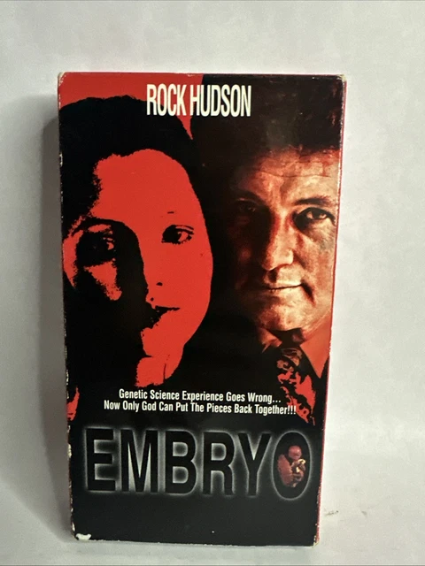 EMBRYO VHS ROCK Hudson Movie Genetic Science Experiment Sci-Fi Horror ...