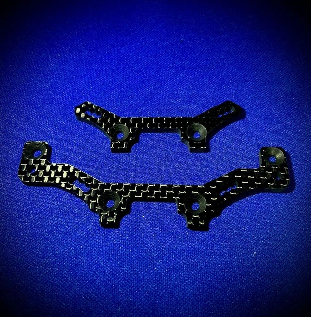 DAMPER STAY SET for Xpress FM1S, Shock Tower, Warabiyama Carbon £119.89 ...