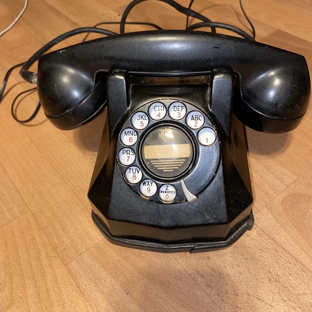 1930 BAKELITE ROTARY Telephone By Monophone Automatic Electric Chicago ...