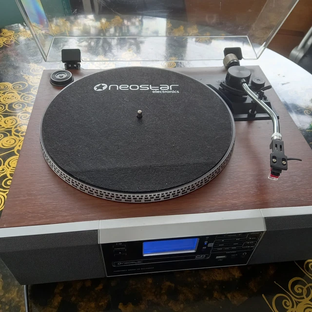 NEOSTAR TCDR-30C TURNTABLE CD Recorder MP3 USB Bluetooth Player w ...