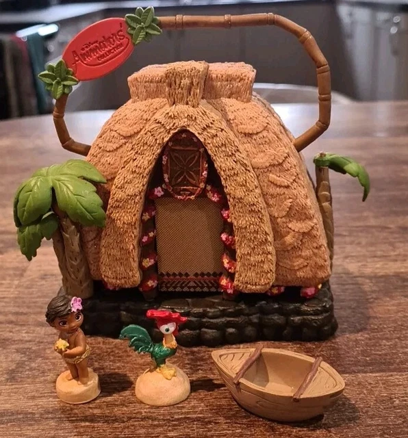 DISNEY ANIMATORS COLLECTION Micro Moana Play Set House Figures £3.50 ...