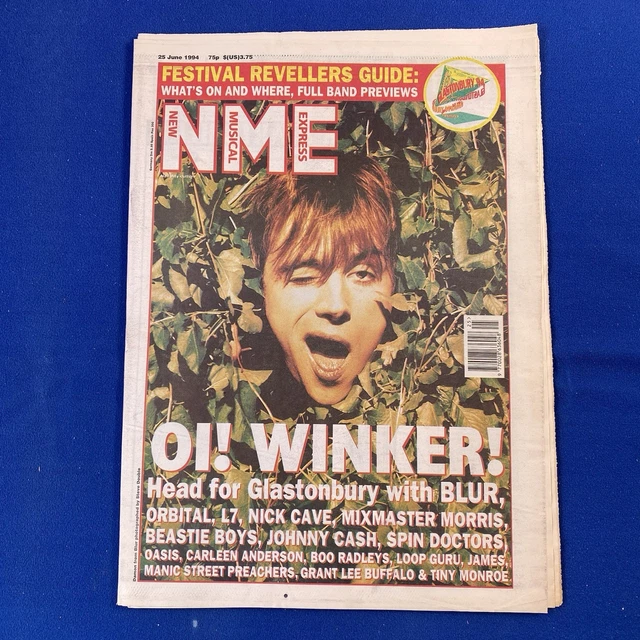 NME 25 JUNE 1994 OI! WINKER! Head for Glastonbury with BLUR… £7.74 ...