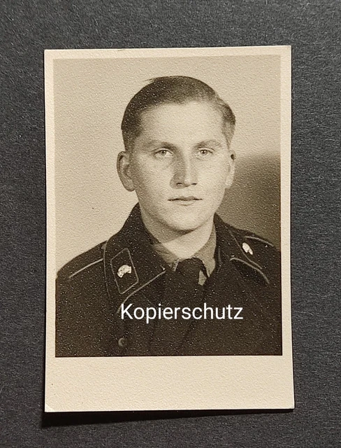 PASSBILD/PASSFOTO: PANZERMANN, PANZERWAFFE, Uniform, Wehrmacht 2.WK EUR ...