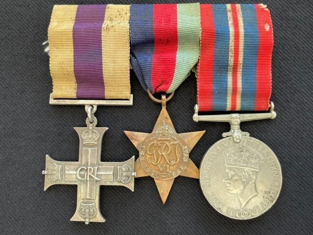 FANTASTIC ORIGINAL BRITISH Full Size WWII Military Cross Trio to a POW ...