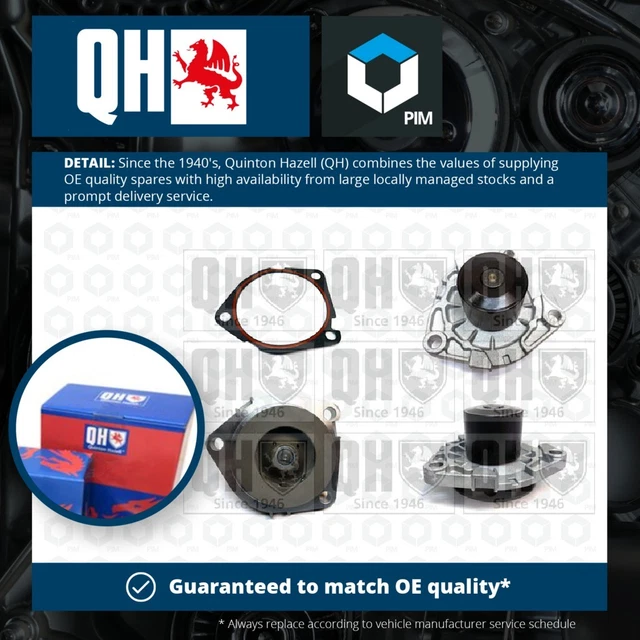 WATER PUMP FITS ALFA ROMEO GT 937 1.9D 03 to 10 Coolant QH 46804051 ...