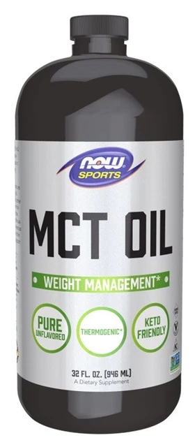 NOW FOODS MCT Oil, Pure Liquid 946 ml. - Exp. 07/29 £27.12 - PicClick UK