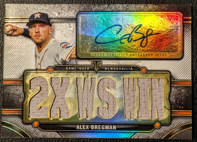 2024 TOPPS TRIPLE Threads Alex Bregman Auto Relic Patch 31/36 TTAR-ABR4 ...