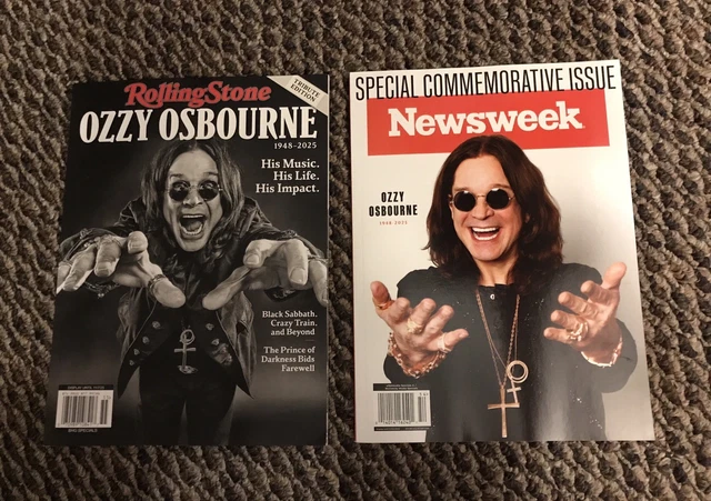 OZZY OSBOURNE 1948-2025 - Rolling Stone + Newsweek - Tribute Edition ...