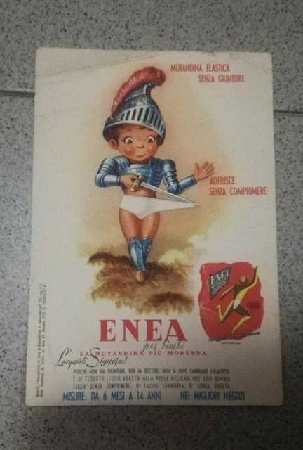 CARTA ASSORBENTE MUTANDA Enea Per Bambini Pubblicita' EUR 10,00 ...