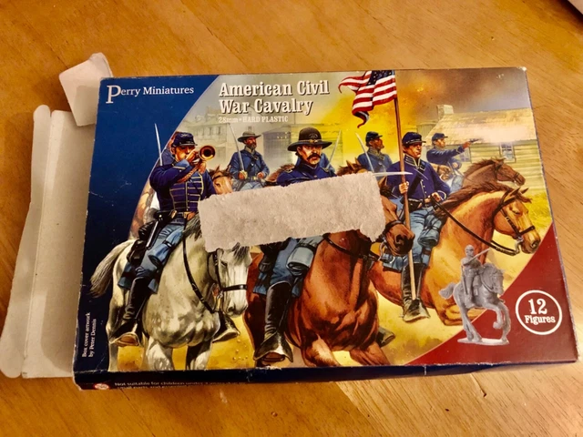 PERRY MINIATURES ACW american civil war union cavalry 28mm plastic £21. ...