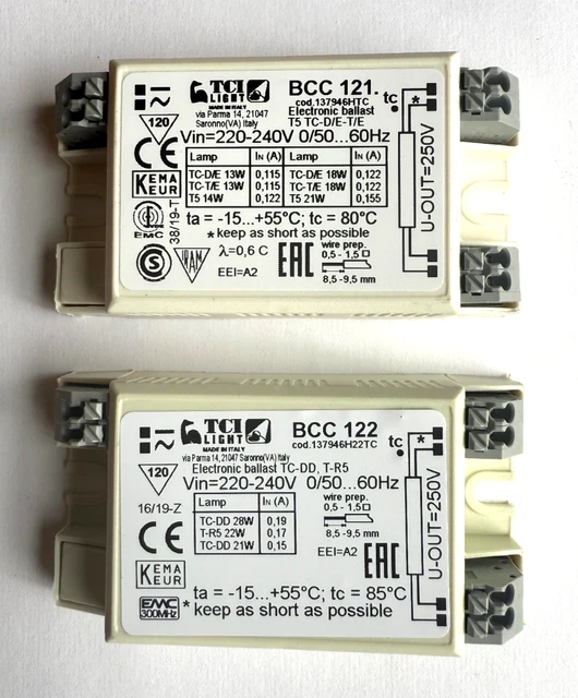TCI ELECTRONIC BALLAST 13W-28W 2D Lamp Uv Pond Filter Mirror 14W 16W ...