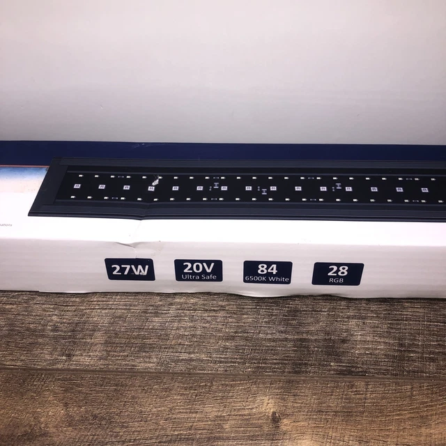 NICREW RGB+W 24/7 LED Aquarium Light W/Controller Full Spectrum Fish ...