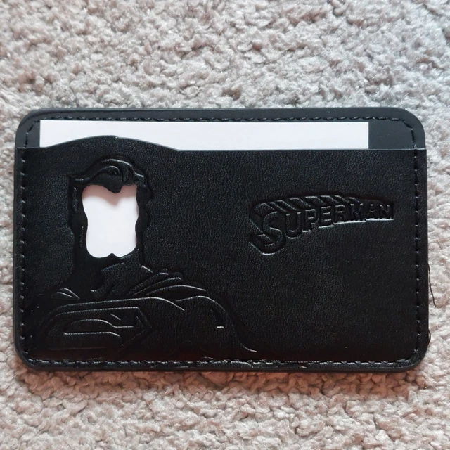 SUPERMAN WALLET SUPERHERO Mask Card Holder Hero ID Slim Wallet Gift for ...