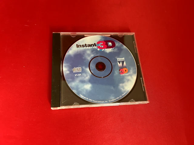 VISUAL SOFTWARE INSTANT 3D for Windows 95 CD ROM $3.14 - PicClick