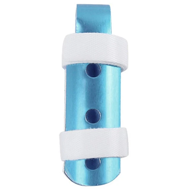 TWO-PIECE FINGER FRACTURE Fixation Splint Hand Joint Protection Sleeve ...