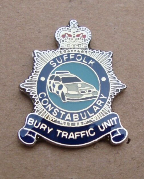 SUFFOLK CONSTABULARY POLICE BURY TRAFFIC BRANCH UNIT tie tac pin badge ...