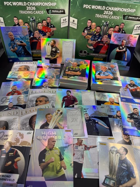 PANINI PDC WORLD Championship 2026 # LOT / BULK # 100 Base & Insert ...