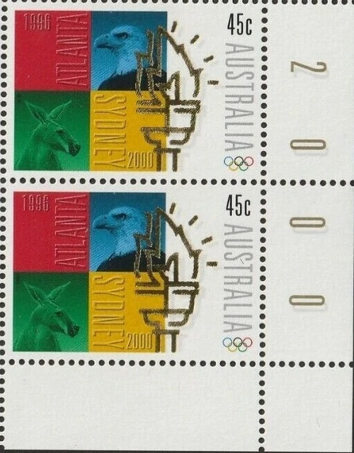 AUSTRALIA 1996 - Atlanta - Sydney Handover of Olympic Flag - Joined ...