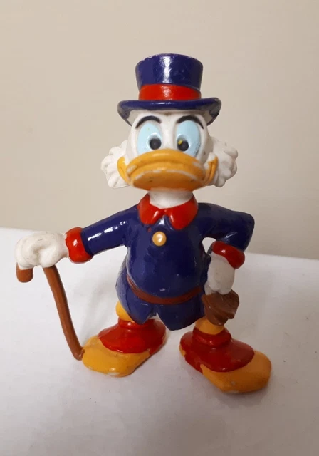 DISNEY UNCLE SCROOGE McDuck Bully Plastic Figure 2.75" 90s Vintage VTG ...