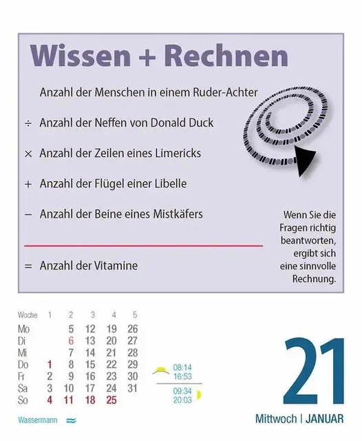 VERLAG KORSCH | Gehirnjogging 2026 | Kalender | Deutsch | 328 S. | 2026 ...
