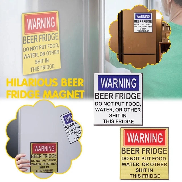 MAGNET BEER FRIDGE Warning Sign Refrigerator Fridge 9P6T жь EUR 4,99 ...