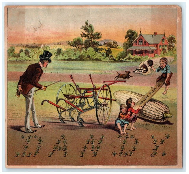 MOLINE PLOW CO. Agriculture Fantasy Corn Dandy Cultivator CL Land Perry ...
