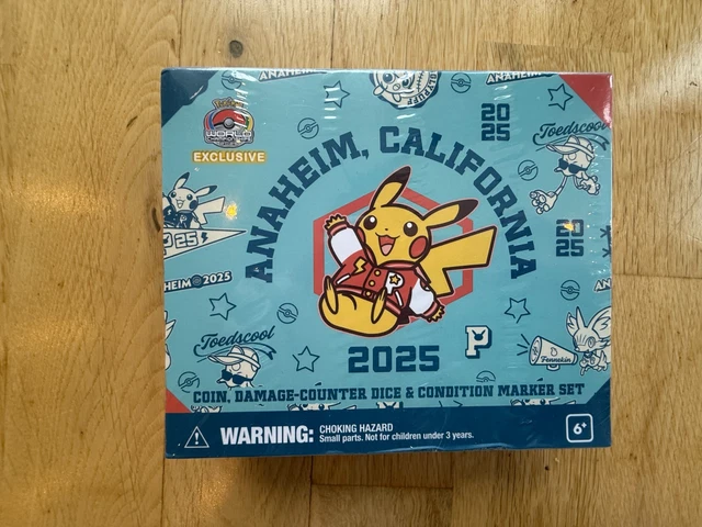 POKEMON WORLD CHAMPIONSHIPS 2025 Anaheim Coin Damage Counter Dice Set ...