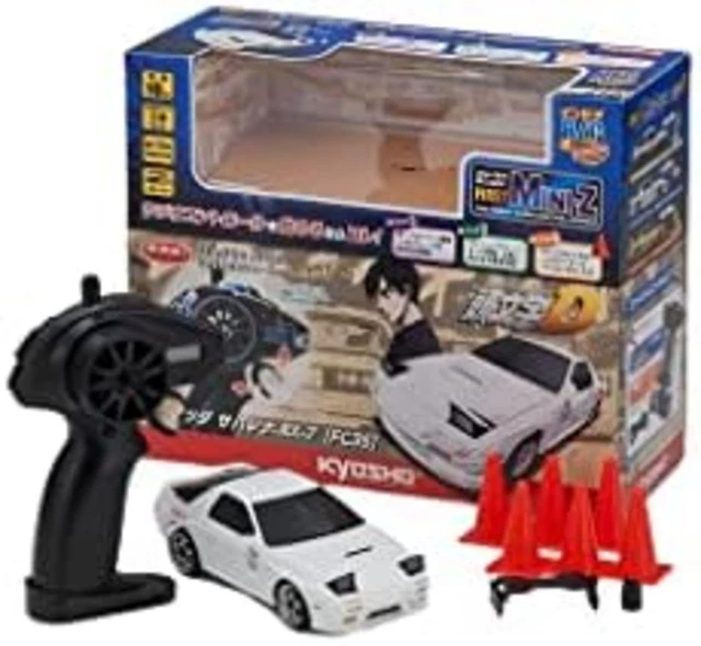KYOSHO 1/28 SCALE RC Car First MINI-Z Initial D Mazda Savanna FC3S RX-7 ...