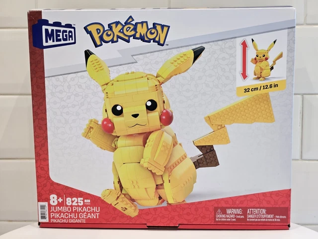 MEGA CONSTRUX POKEMON Jumbo Pikachu Posable Building Set 825 Pieces ...