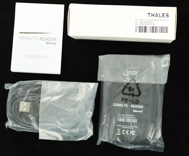 THALES GEMALTO BLE PKI SWYS Wireless Bluetooth Micro-USB Card Reader ...