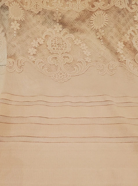 VINTAGE LACEY PINK Curtain Panels - Pinch Pleat - Set of 2 $60.00 ...