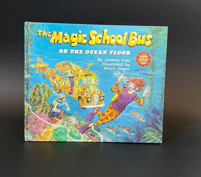 90S VINTAGE THE Magic school bus ON the Ocean Floor Hardcover Children ...