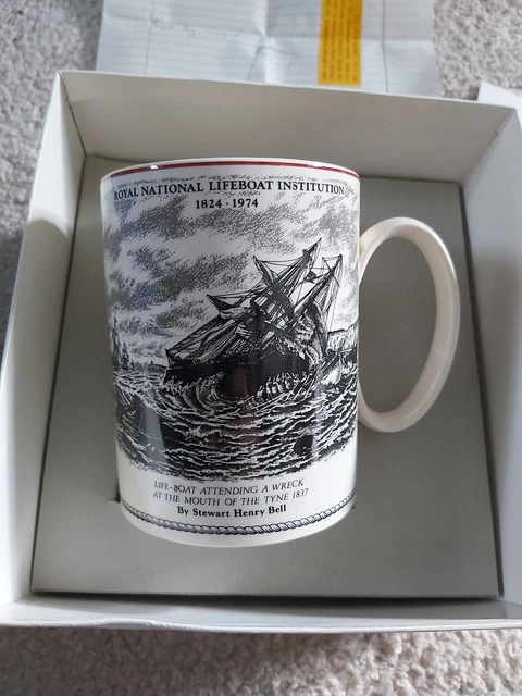 WEDGWOOD RNLI LARGE Mug 150th Anniversary 1974 Royal National Lifeboat ...