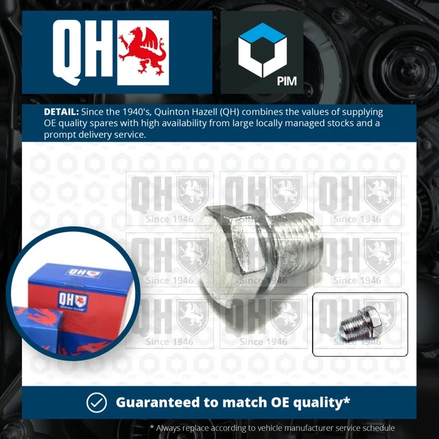 SUMP PLUG FITS VW T-ROC A11 1.0 1.5 1.6D 2.0D 2017 on Oil Drain QH ...