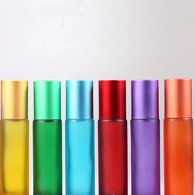 7 PCS REFILLABLE Travel Perfume Bottle Liquid Roller Dull Polish £15.75 ...