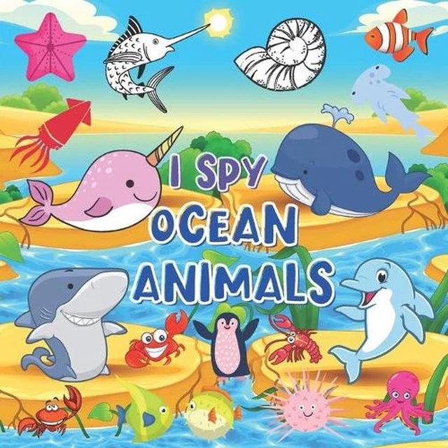 I SPY OCEAN Animals: A Fun Guessing Game For Children Ages 2-6 Years ...