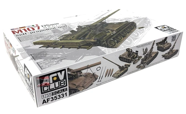 1/35 AFV CLUB US Army M107 175mm Self Propelled Gun Plastic Model Kit ...